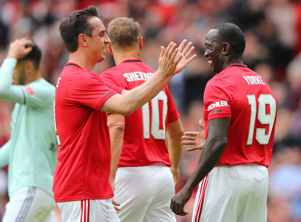 15 of the best pictures from Manchester United's treble reunion game
