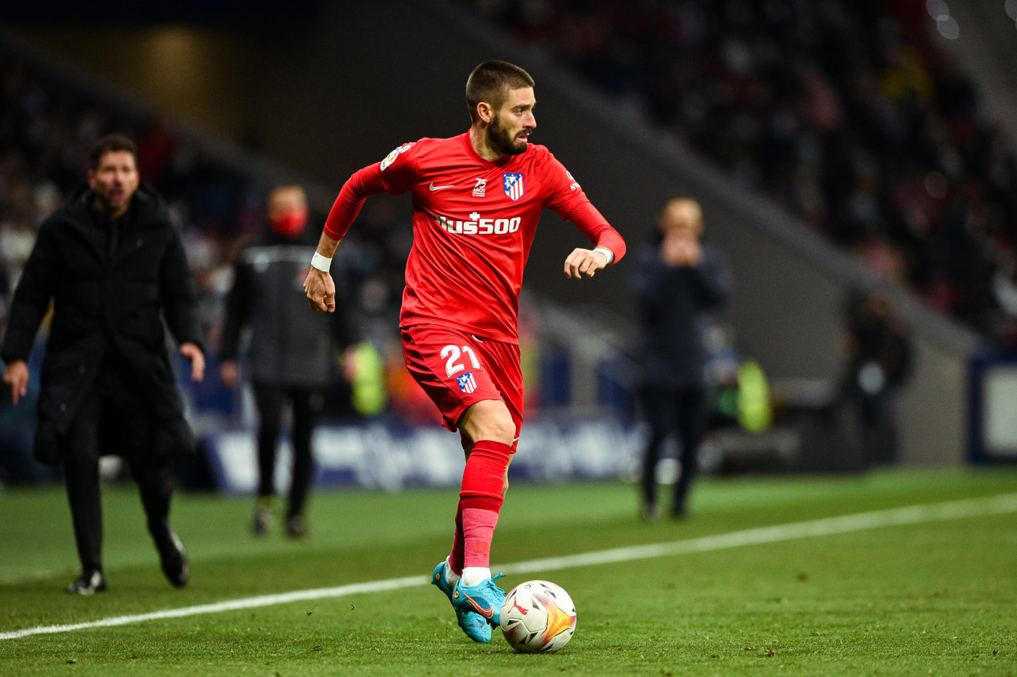 Atletico Madrid's Carrasco suspended for both Manchester United fixtures Atletico Madrid's Carrasco suspended for both Manchester United fixtures
