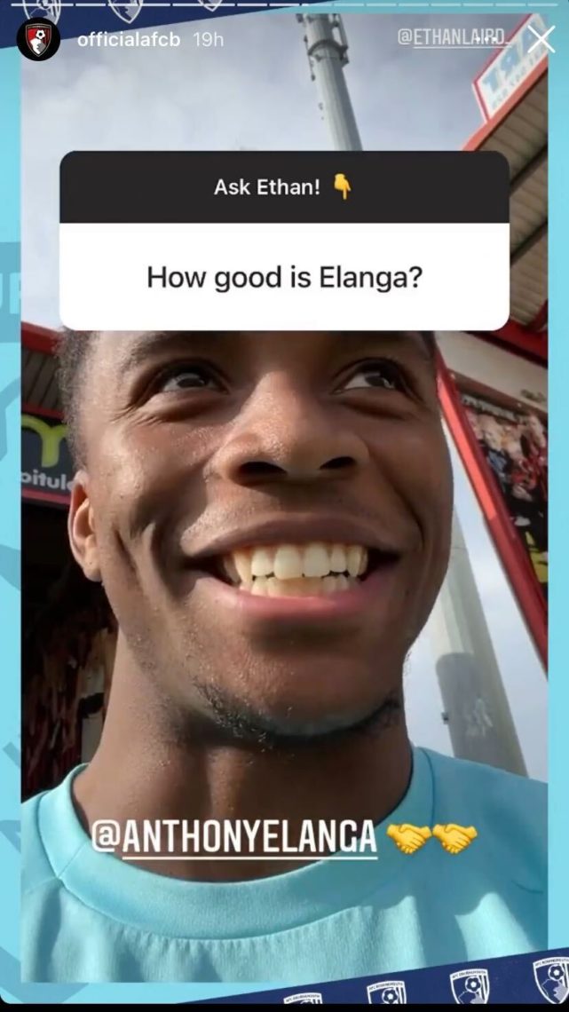 Ethan Laird speaks about life at Bournemouth and praises Anthony Elanga