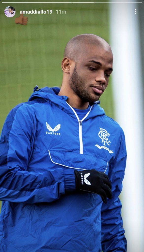 Picture: Amad confuses fans with bald picture with hair like Paul Pogba's
