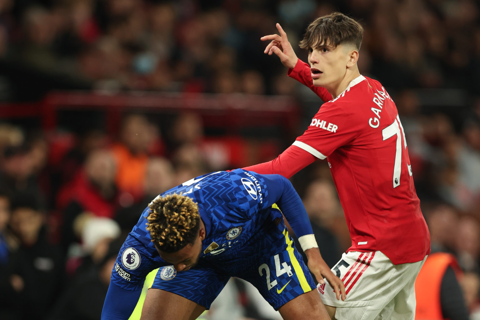 Alejandro Garnacho emotional after making Manchester United debut