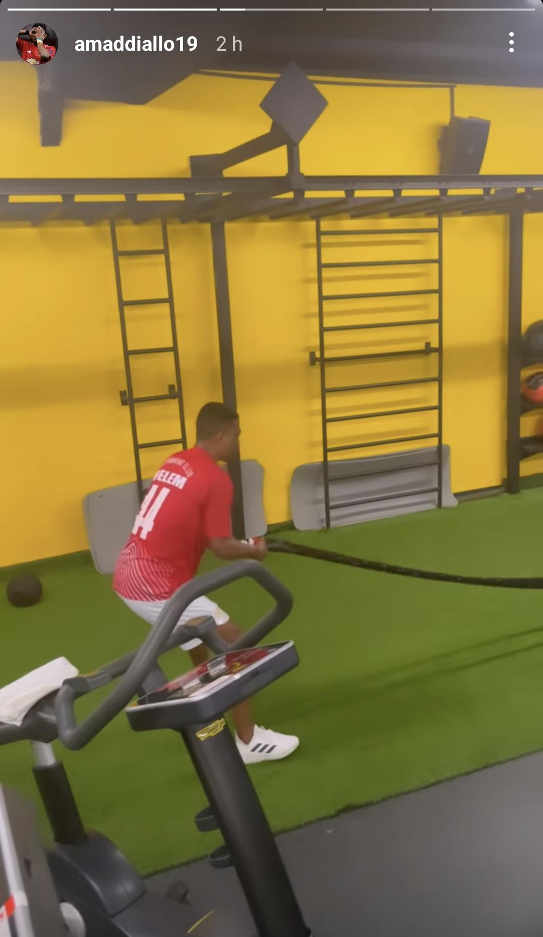 Amad has started training early to get ahead for United's pre-season