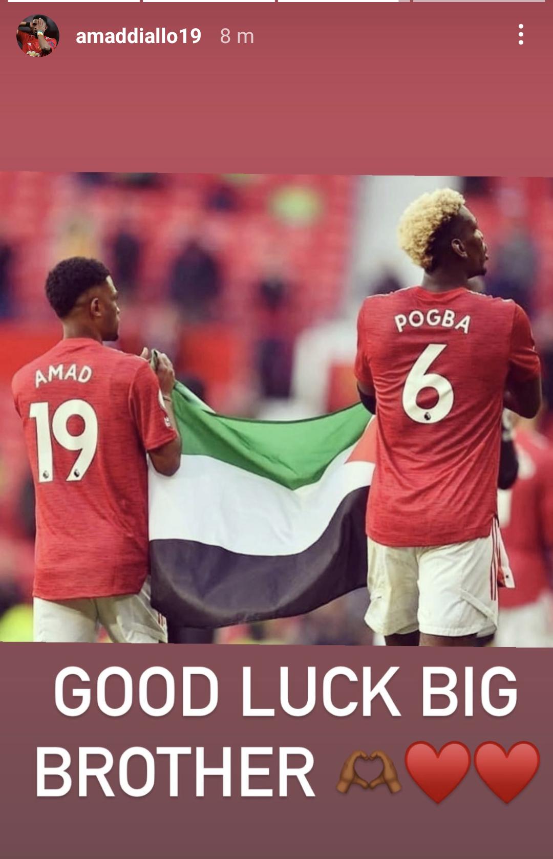 Amad pays tribute to Pogba and Lingard after double exit