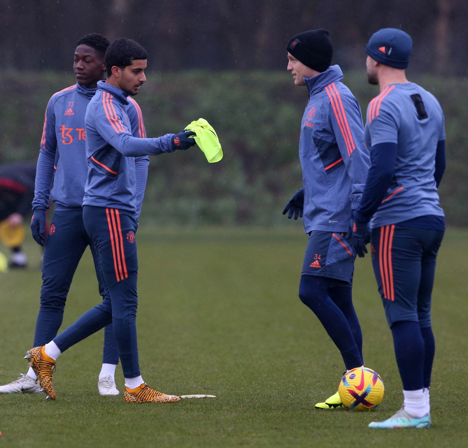 Kobbie Mainoo still involved in Manchester United first team training