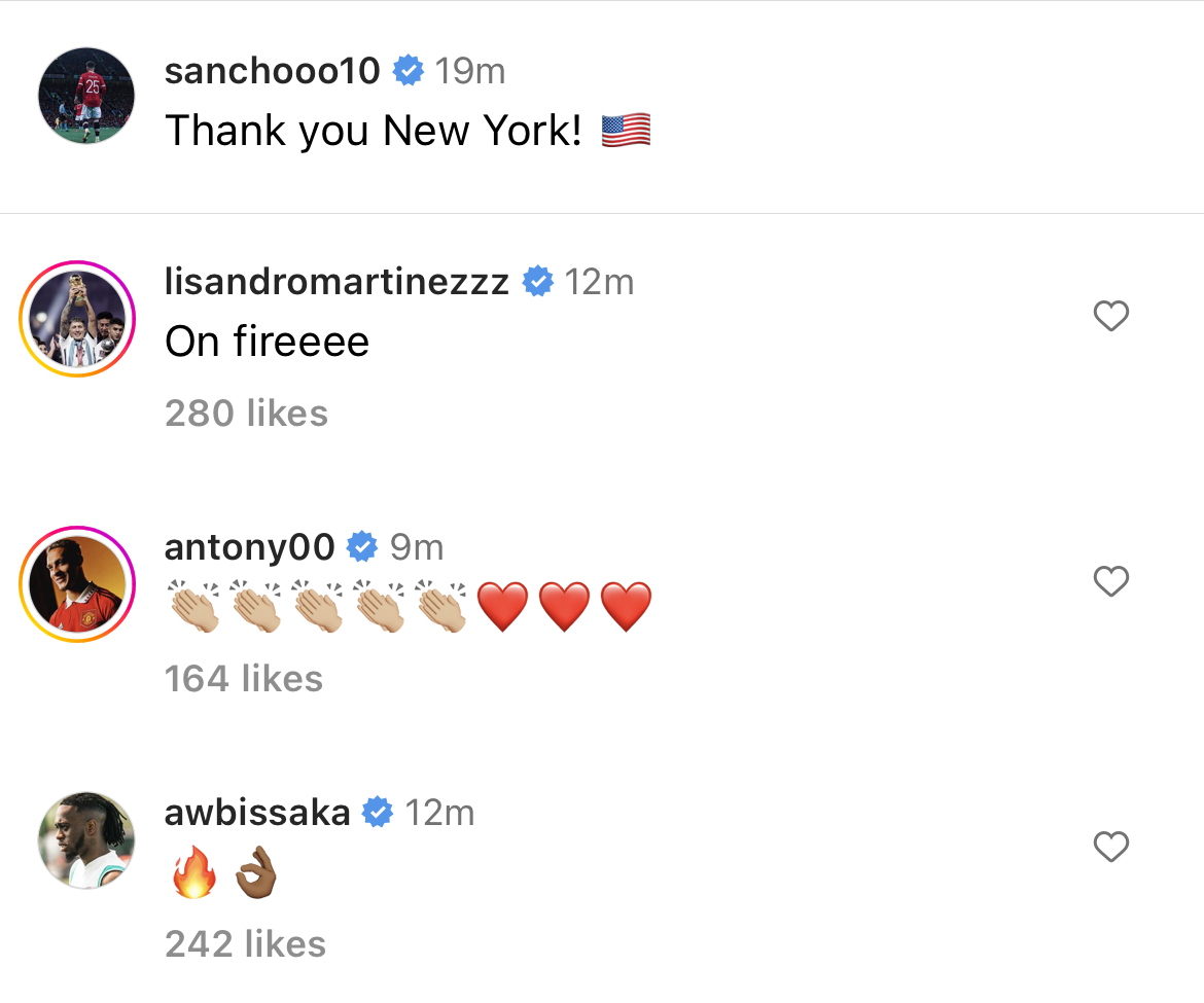 Lisandro Martinez reacts to Mason Mount performance v Arsenal