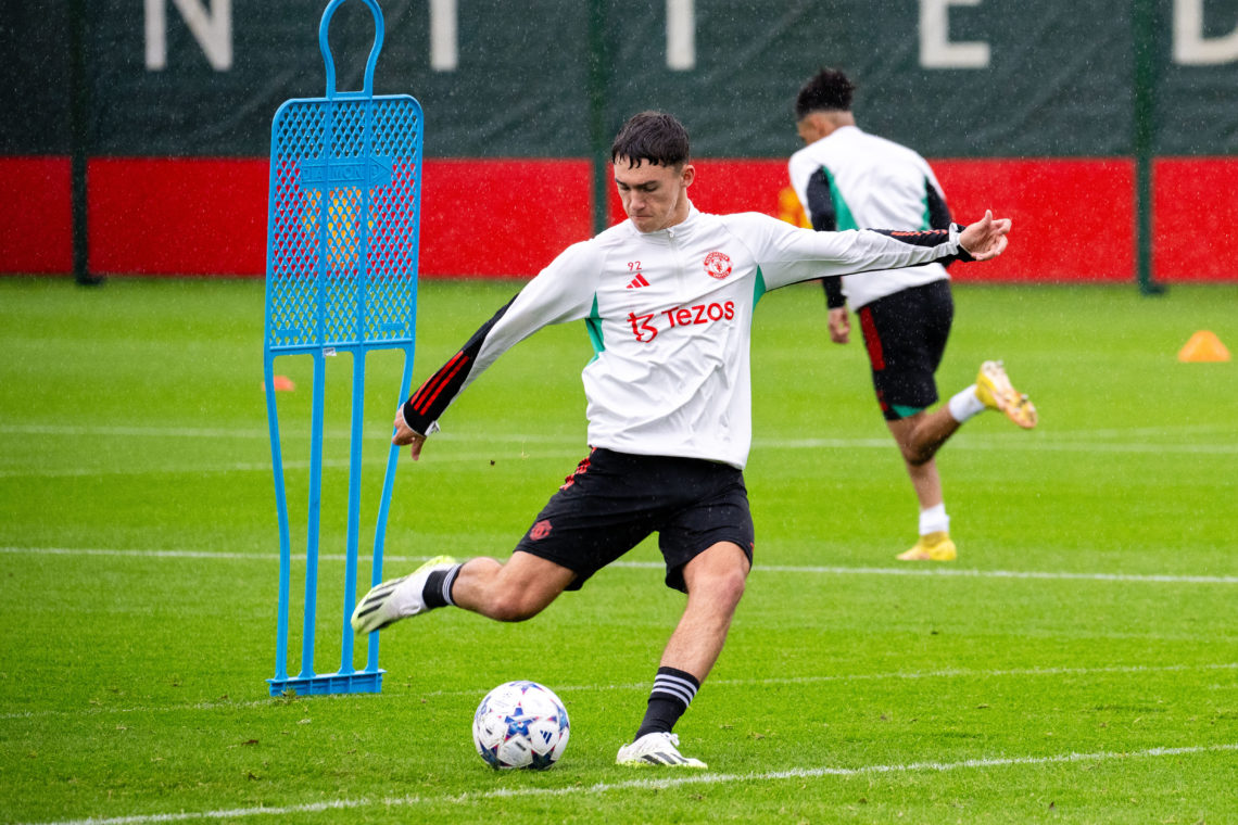Gibraltar youth international pictured training with Manchester United ...
