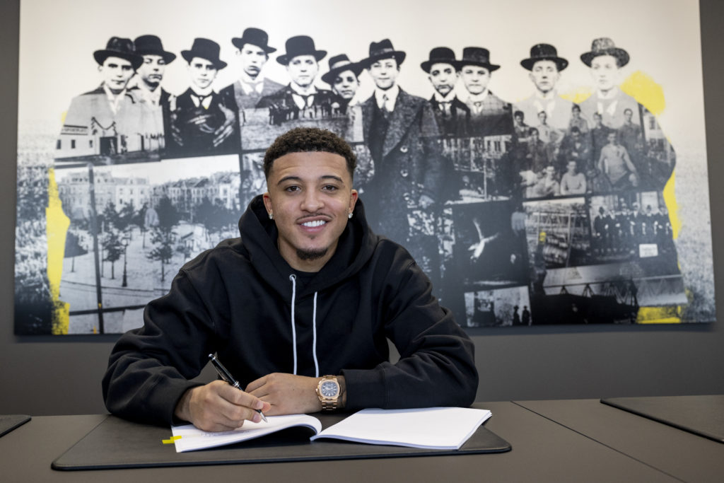 Jadon Sancho receives two-word message from a player who Sir Alex ...