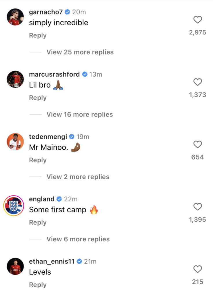 Alejandro Garnacho sends message to Manchester United teammate Kobbie ...