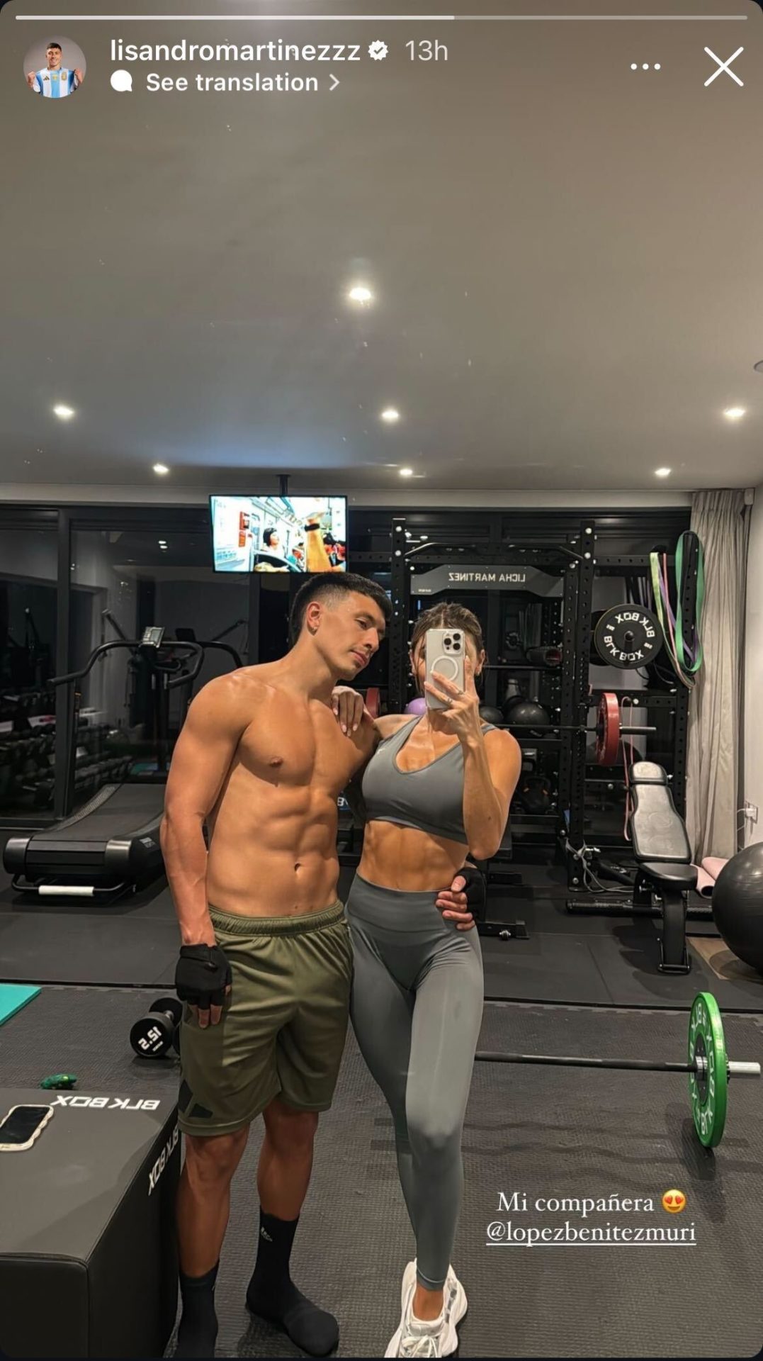 Lisandro Martinez looks ripped as he shares training photo from ...