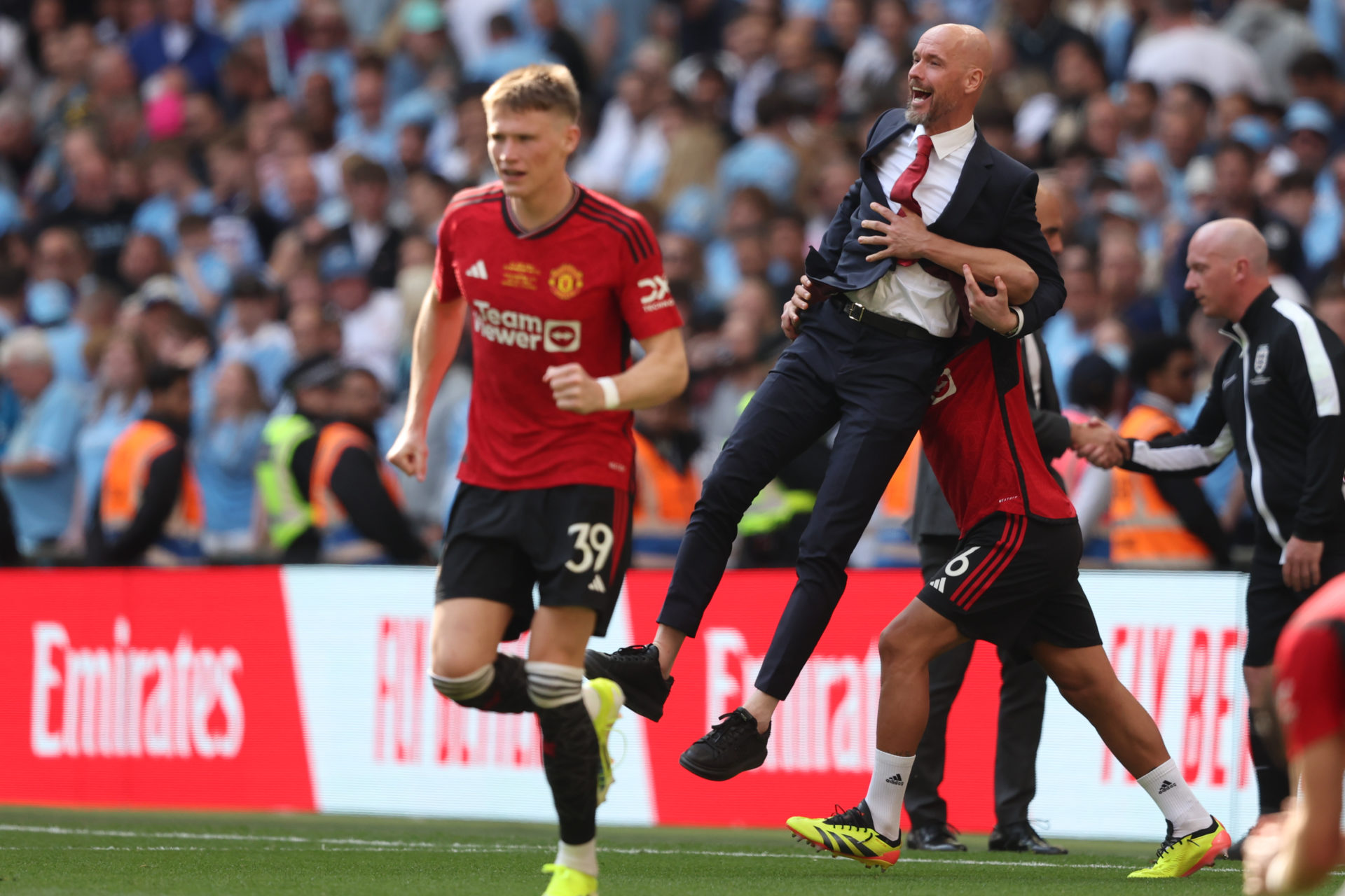 Scott McTominay makes comment on Erik Ten Hag instantly after FA Cup win