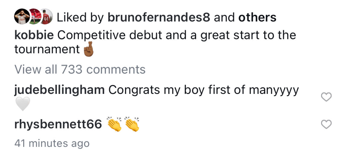 Jude Bellingham sends message to Kobbie Mainoo after Euro 2024 win