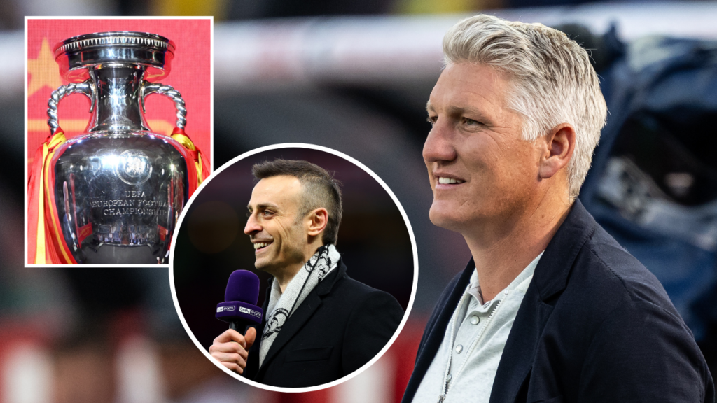 Dimitar Berbatov and Bastian Schweinsteiger simply could not agree ...
