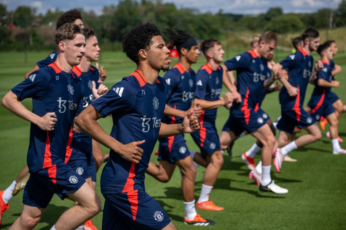 Every Man Utd academy star spotted in first team training session ...