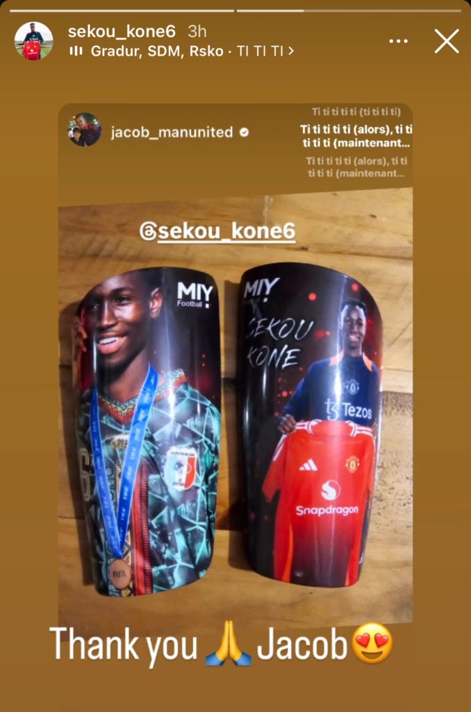New signing Sekou Kone is very thankful after receiving gift from ...
