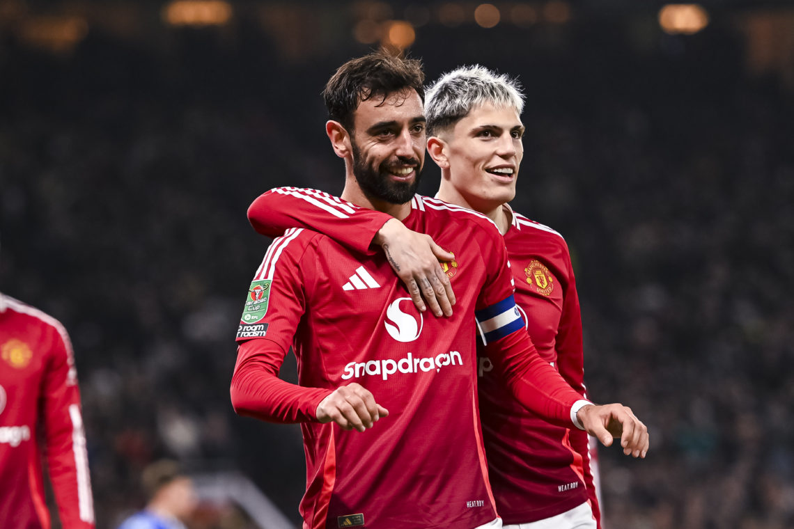 Alejandro Garnacho is back smiling after Man United win, Bruno ...