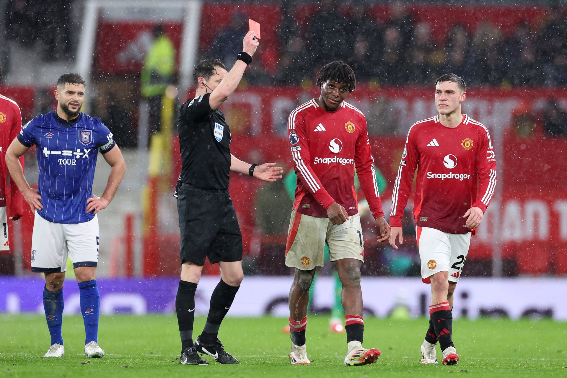 Patrick Dorgu agent responds to red card vs Ipswich Town, encourages ...