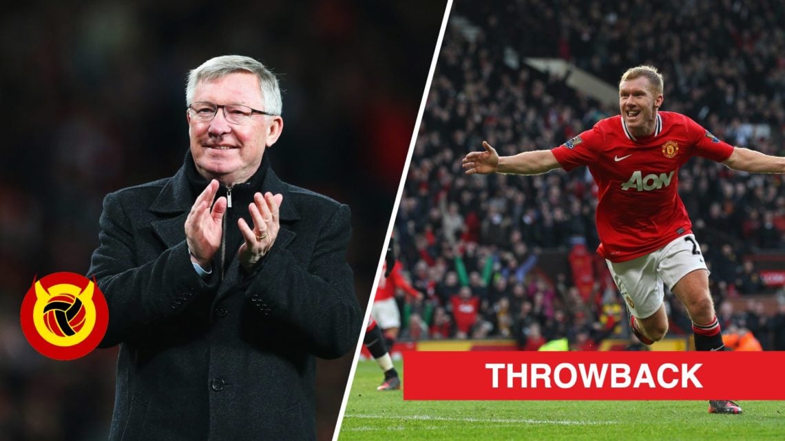 Paul Scholes did something in landmark Man Utd appearance that sparked ...
