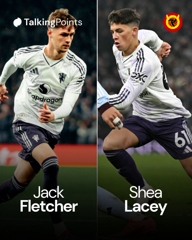 How Jack Fletcher and Shea Lacey fared on their Man United debut vs ...
